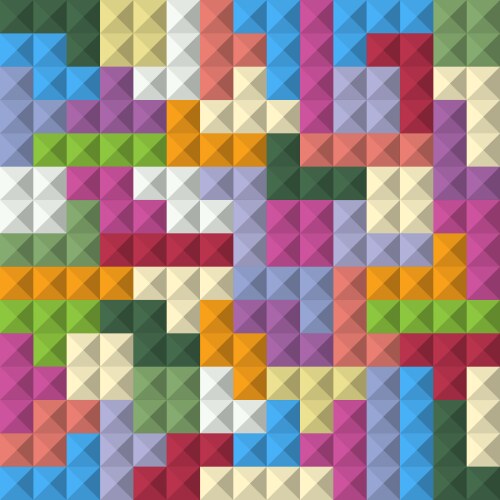 Falling down color blocks Royalty Free Vector Image