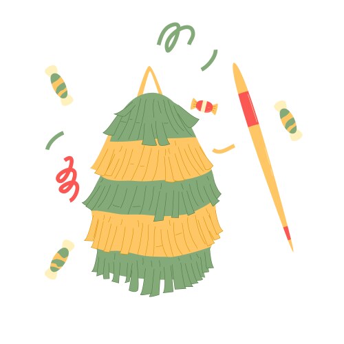 Pinana star shape isolation on white background Vector Image