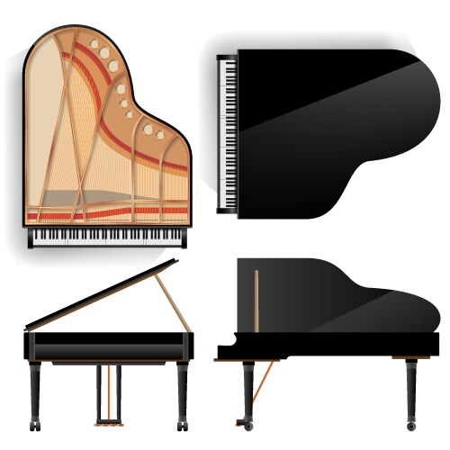 Piano Realistic Vector Images (over 420)