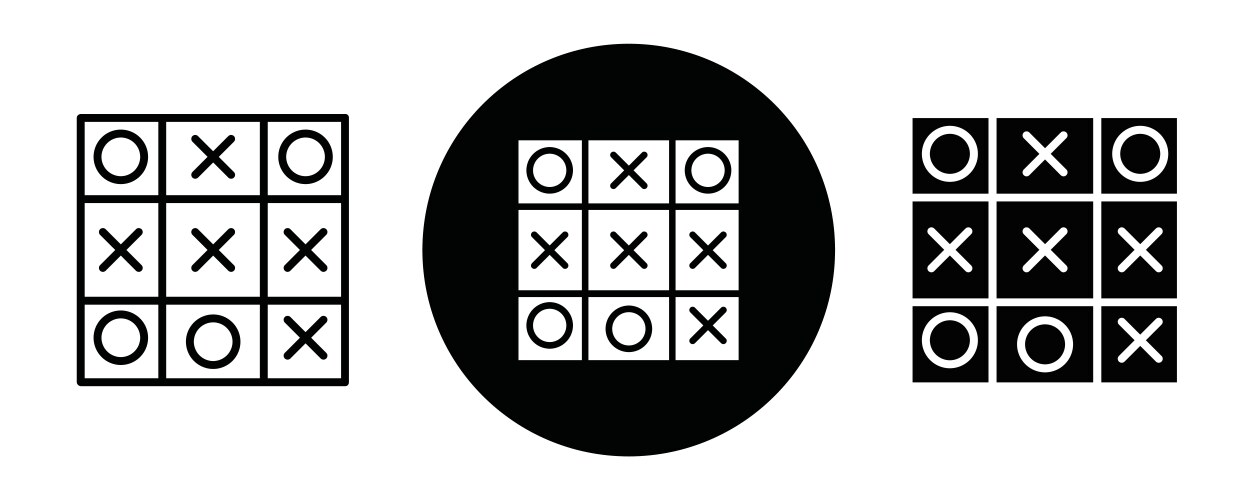 X O Icon Tic Tac Toe Vector Images (over 230)