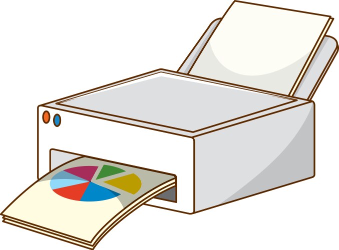 Printer Cartoon Vector Images (over 2,700)
