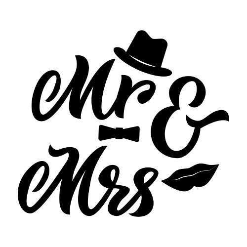 Mr and Mrs Vector Images (over 5,000)