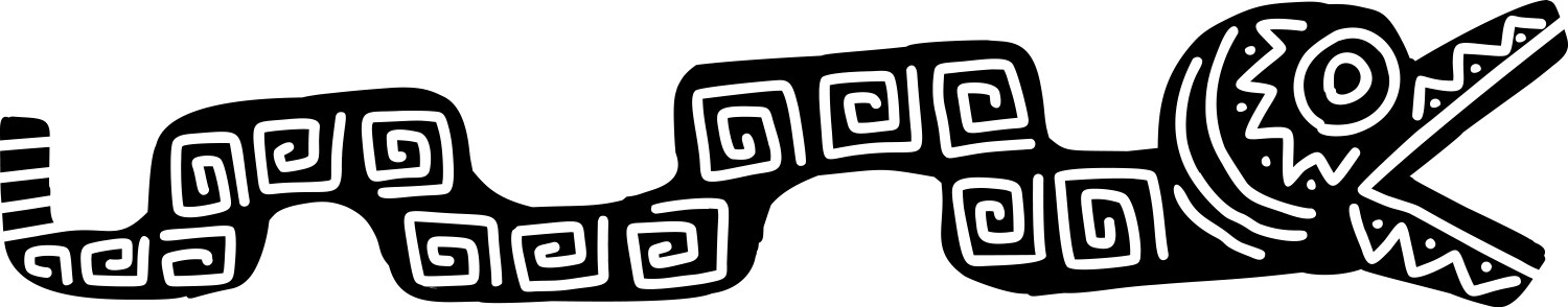 Hand drawn desert snake serpent pose Royalty Free Vector