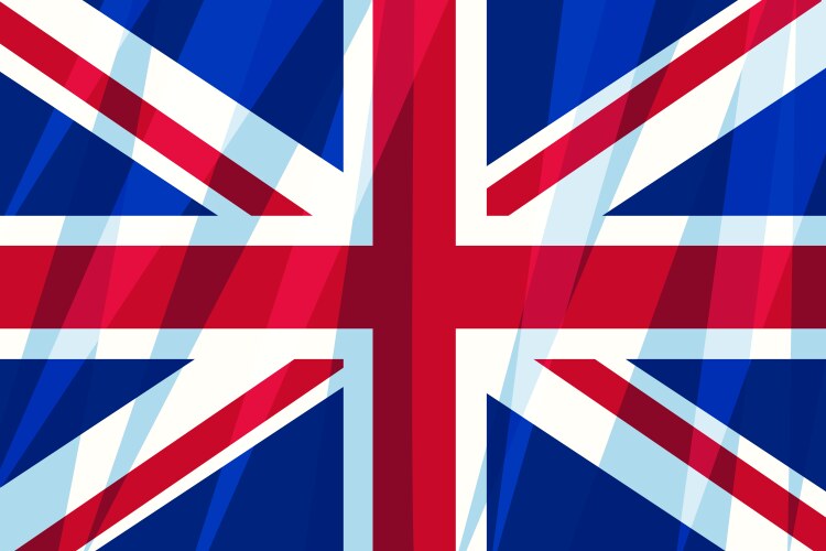 British flag frame Royalty Free Vector Image - VectorStock
