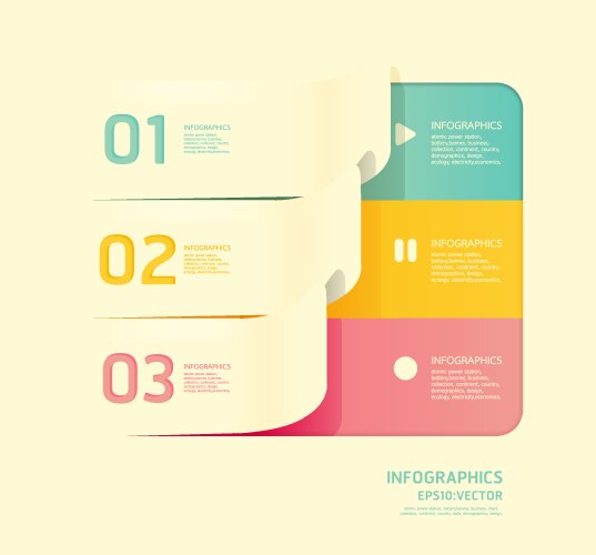 Modern soft color design template Royalty Free Vector Image