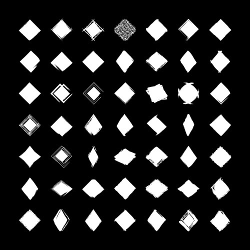 Collection of texture frames Royalty Free Vector Image