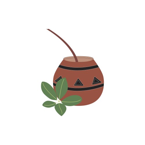 Yerba mate frame Royalty Free Vector Image - VectorStock