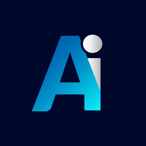 Abstract al letter logo design template Royalty Free Vector