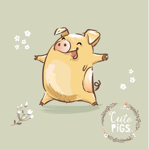 Happy dancing new year Vector Images & Graphics for Commercial Use ...