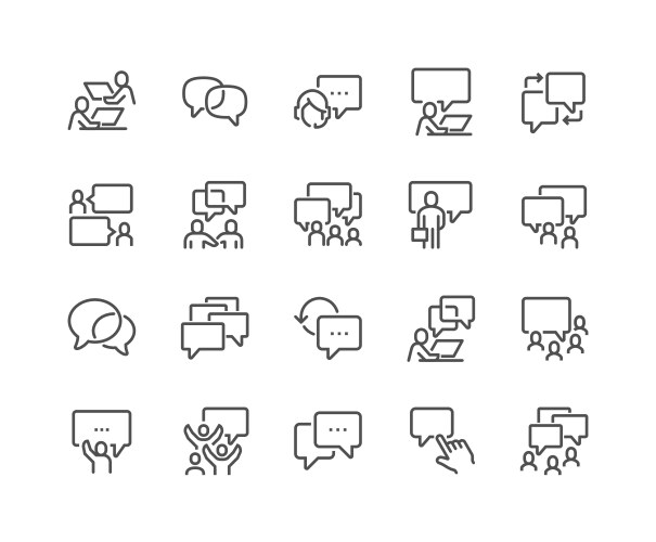One Line Communication Vector Images (over 8,800)