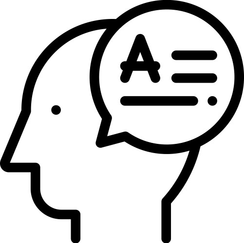 Chatbot icon thin linear style design isolated Vector Image