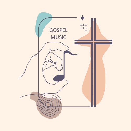 Cross with Music Notes Vector Images (over 680)