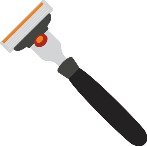 Razor safety shaver icon makeup Royalty Free Vector Image