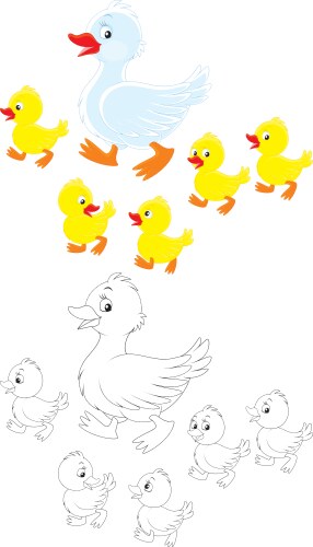 Duckling Royalty Free Vector Image - VectorStock