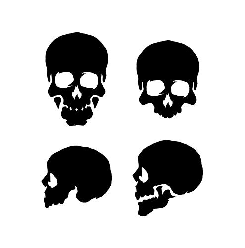 Skull Front Facing Vector Images (over 2,900)