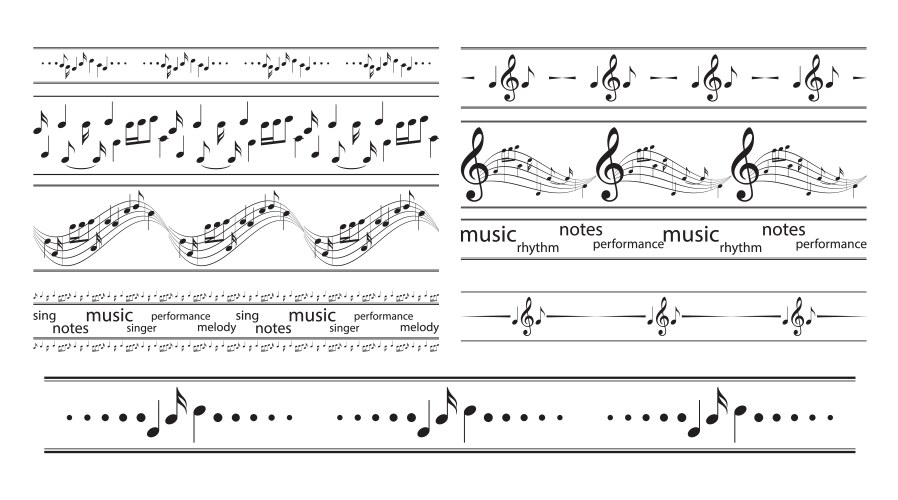 Music notes Royalty Free Vector Image - VectorStock