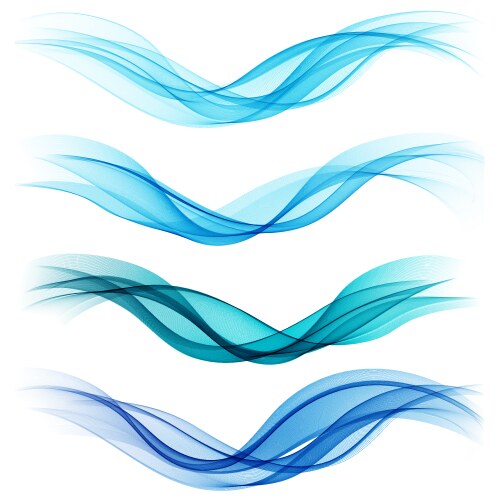 Marine seamless pattern with stylized blue waves Vector Image