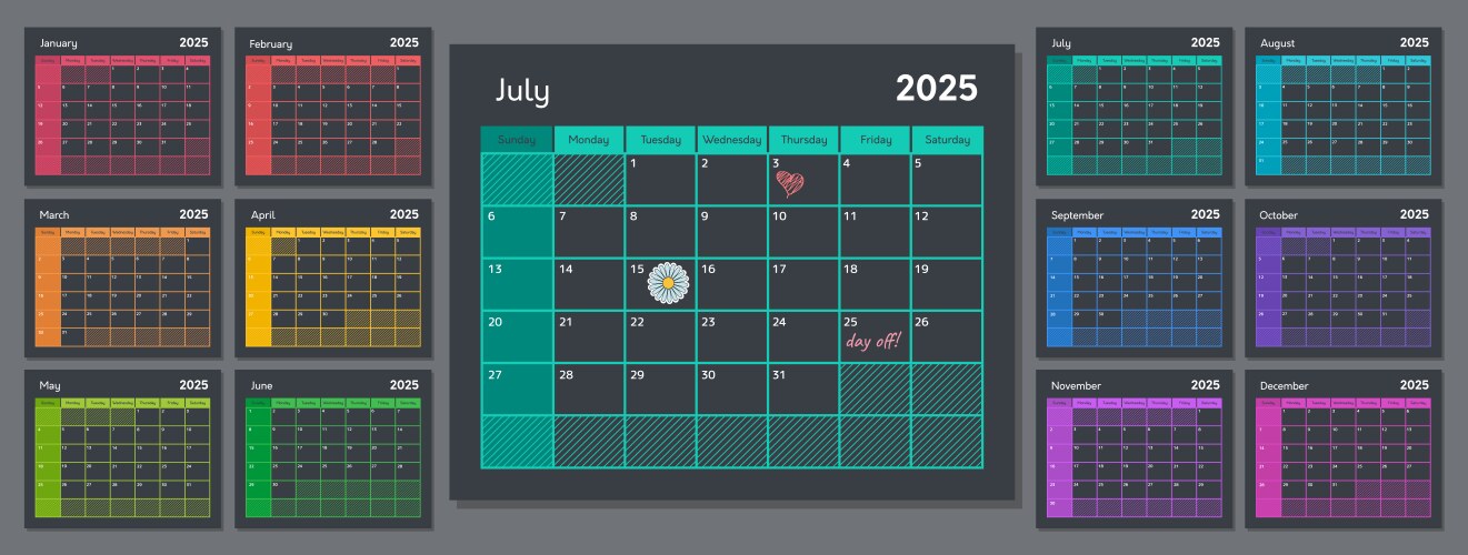 March 2025 Vector Images (over 2,700)