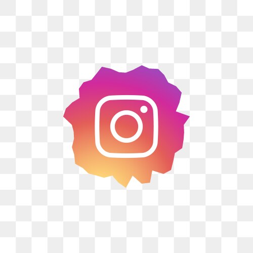 Instagram social media icons Royalty Free Vector Image