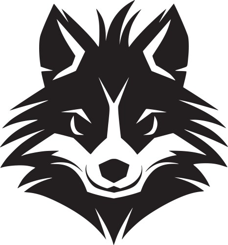 Raccoon - minimalist and simple silhouette Vector Image