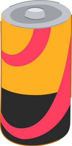 Energy battery backup cartoon Royalty Free Vector Image