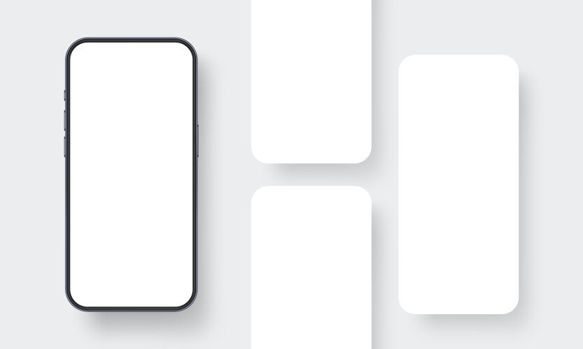 Realistic mockup template phone Royalty Free Vector Image