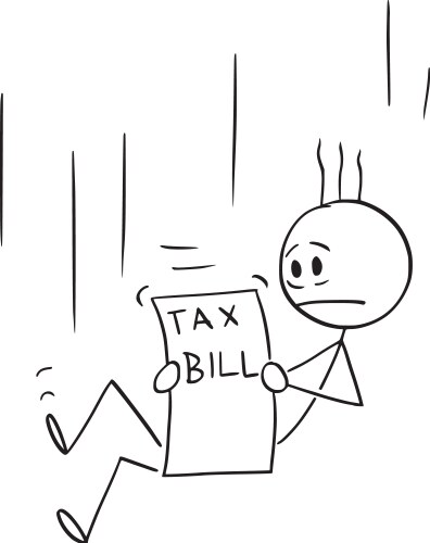 Cartoon of man or businessman falling down Vector Image