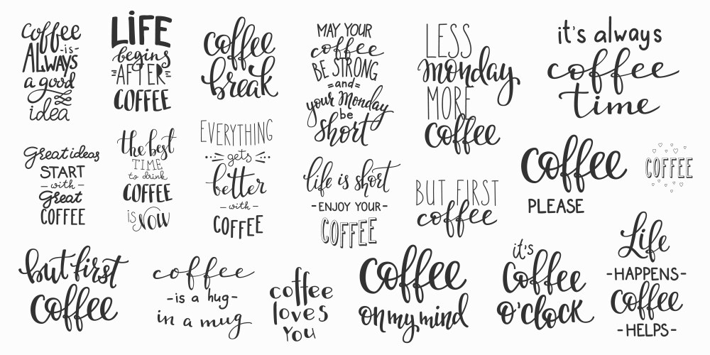 Coffee Quote Vector Images (over 11,000)