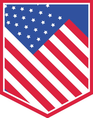 Us Flag Shield Vector Images (over 1,700)