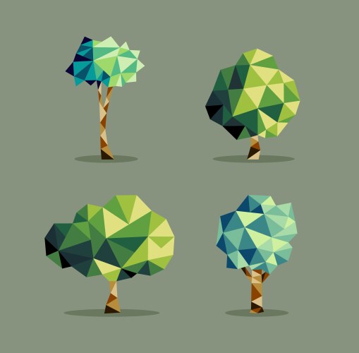 Geometric Tree Vector Images (over 36,000)