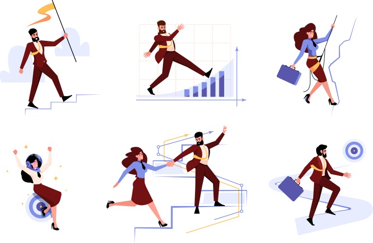 Business winner man win competition manager Vector Image