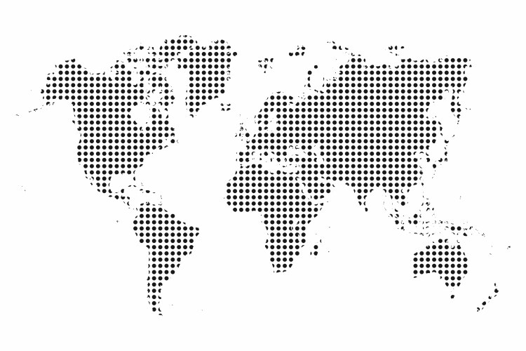 World Map Dots Vector Images (over 13,000)