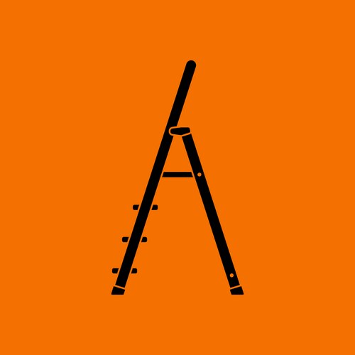 Construction ladder icon Royalty Free Vector Image