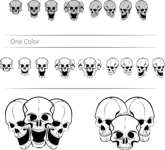 Skull Profile Vector Images (over 4,200)