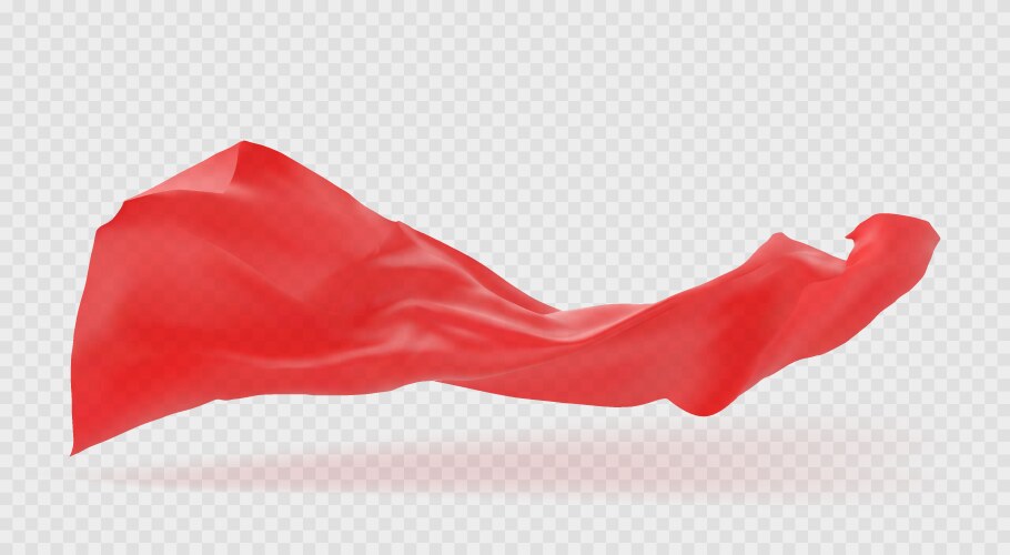 Blue silk scarf flowing in the wind Royalty Free Vector