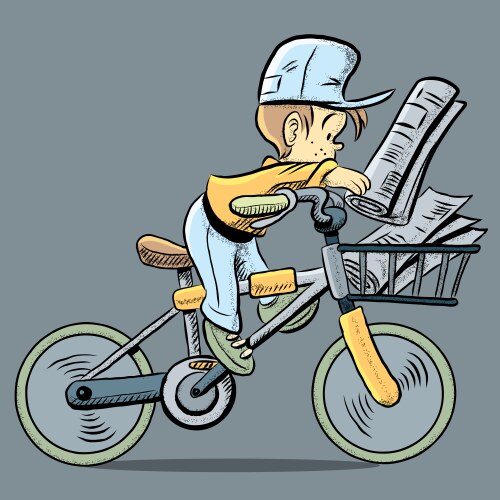 Cartoon paperman Royalty Free Vector Image - VectorStock