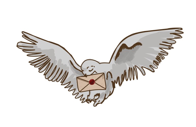 Owl Post Logo Hedwig Owl Post Wand Décor From Our Harry Potter