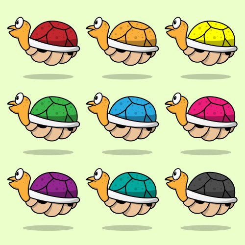 Turtle shell Royalty Free Vector Image - VectorStock
