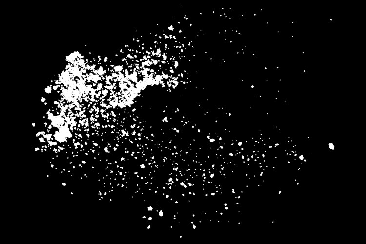 White splash ink set black spot stains splatter Vector Image