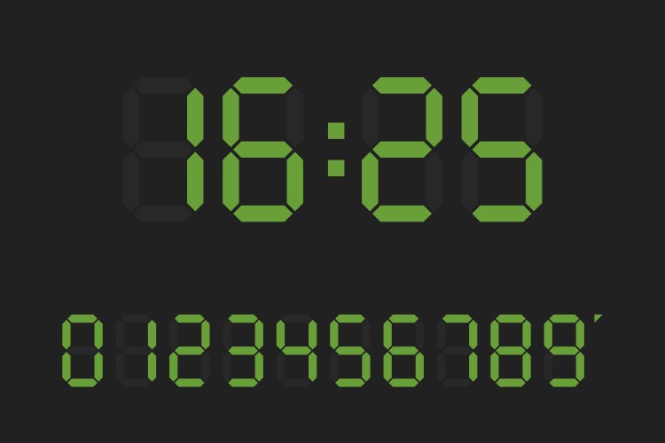 Lcd Font Calculator Vector Images (over 310)