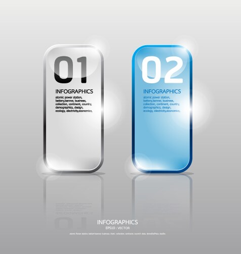 Glass framework set transparent Royalty Free Vector Image