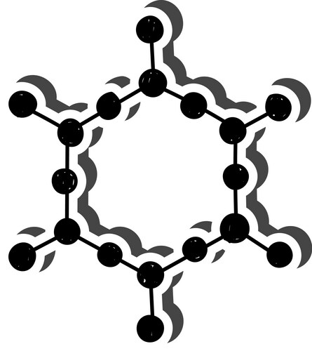 C8h10n4o2 caffeine molecule Royalty Free Vector Image
