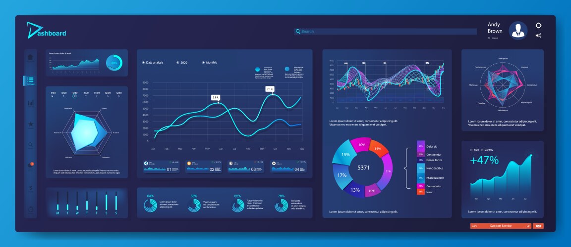 Dashboard Vector Images (over 60,000)