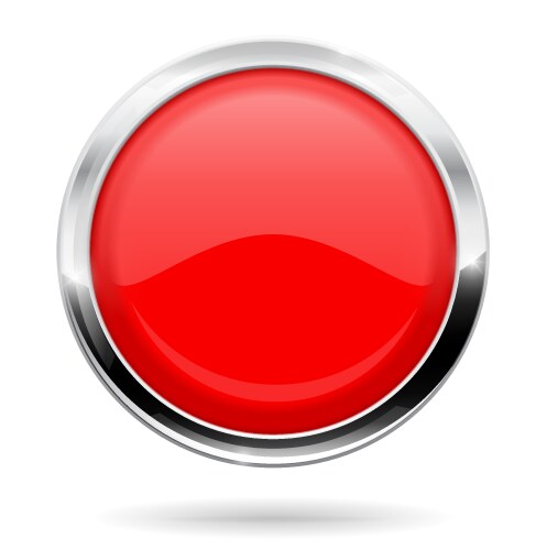 Big red button Royalty Free Vector Image - VectorStock
