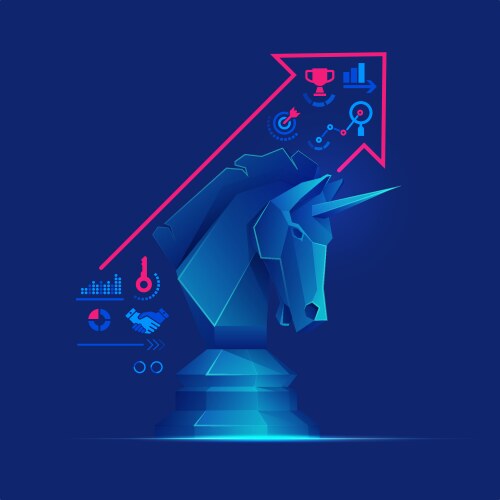 Graph performance management Royalty Free Vector Image