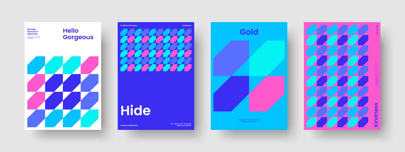 Creative poster layout modern banner design Vector Image