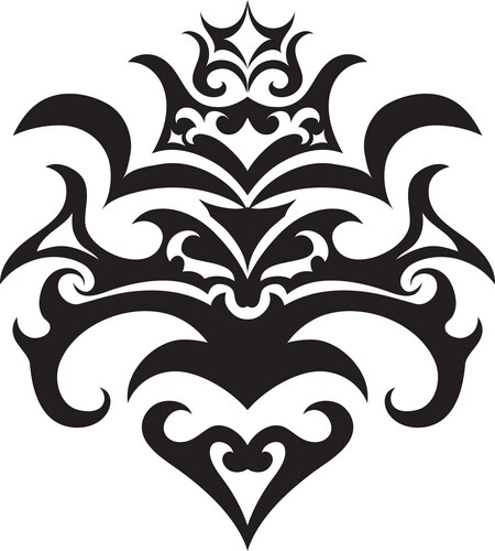 Damask emblem set Royalty Free Vector Image - VectorStock