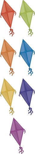 Colorful Kites Vector Images (over 6,400)