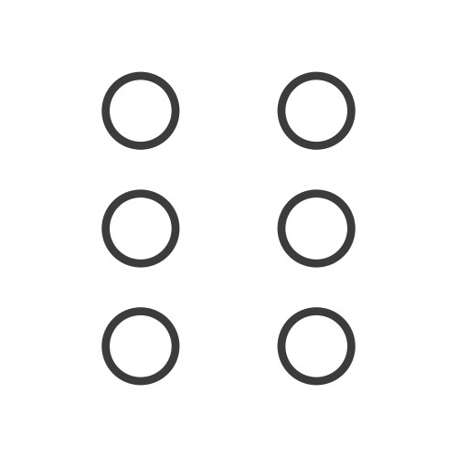 Menu dots icon set more apps symbol Royalty Free Vector