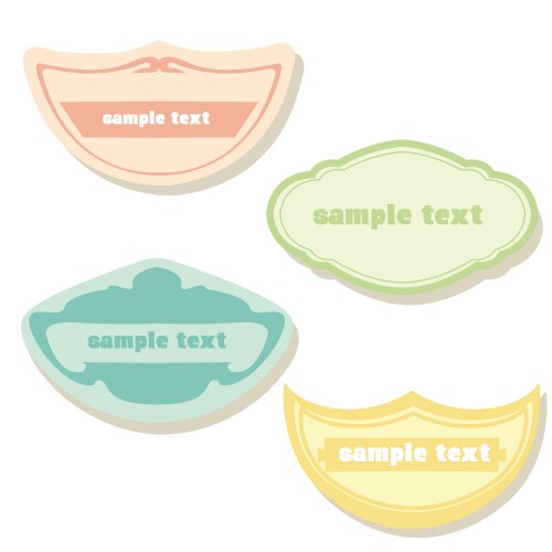 Japanese template with pastel ribbon banner Vector Image